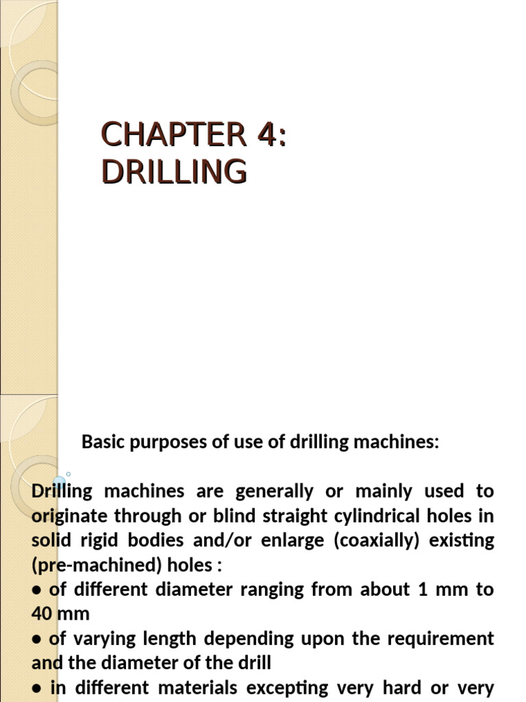 4.drilling Chapter 4 | PDF | Drill | Drilling