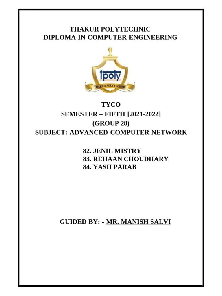 Acn Microproject Report - Group 28 | PDF | Computer Network | Computing