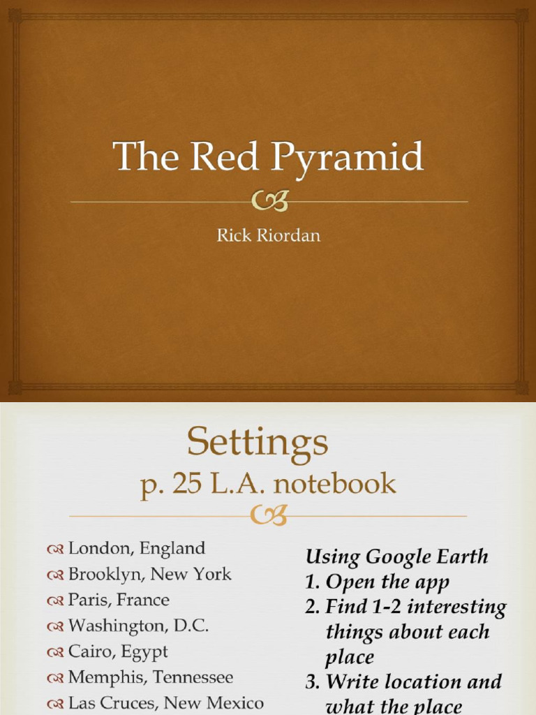 The Red Pyramid Book | PDF