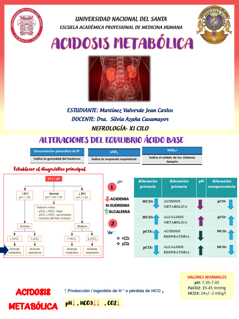 Acidosis Metabolica | PDF | Especialidades Medicas