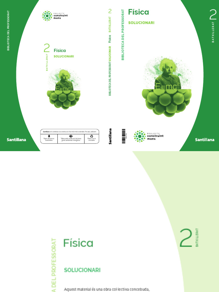 Unitat 1 Solucionari Física 2n Batxillerat CM Grup Promotor Unitat 1 | PDF