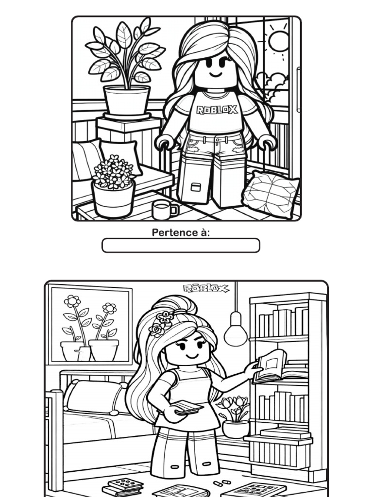 Livro de Colorir Roblox Menina | PDF