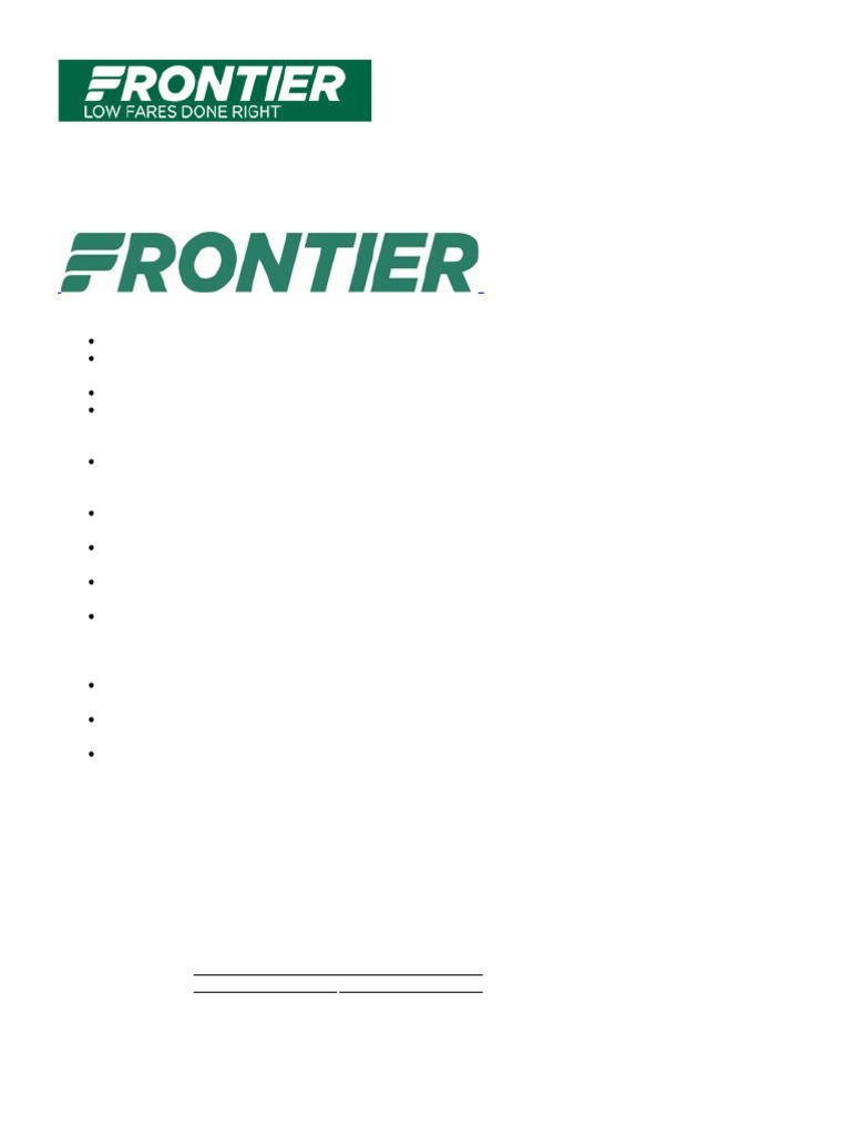 Frontier 2024 Financial Results | PDF | Earnings Per Share | Financial ...