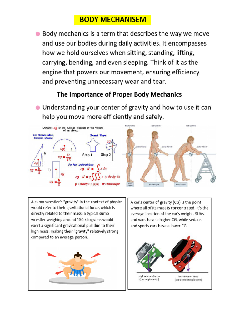 Body Mechanisem | PDF