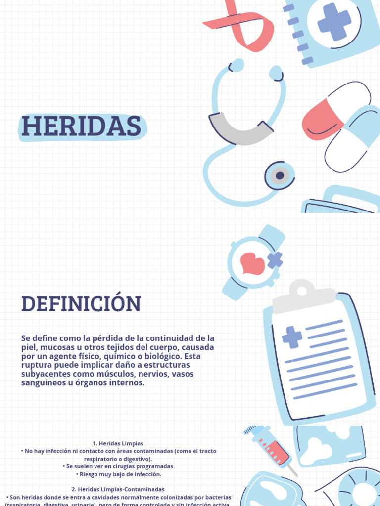 Heridas | PDF | Herida | Enfermedades y trastornos humanos