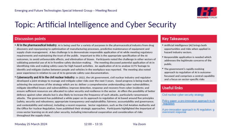 IG3 2024 03 25 Meeting Record IG 3 25 March 2024 | PDF | Artificial ...