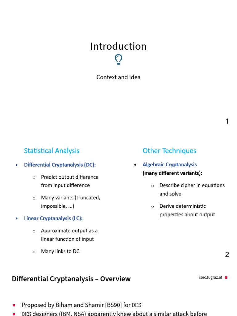 Differential Cryptanalysis | PDF | Computer Security | Security