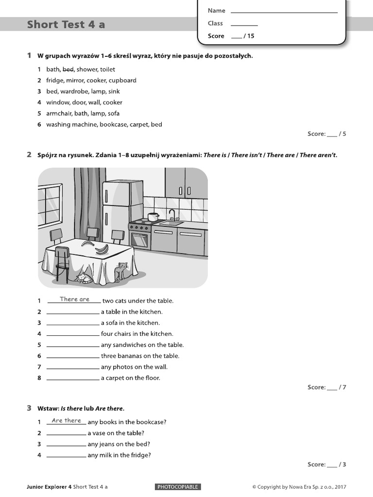 Junior Explorer 4 Unit 4 | PDF