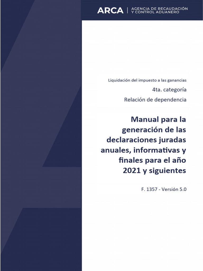 Manual para la generación de las declaraciones juradas anuales ...