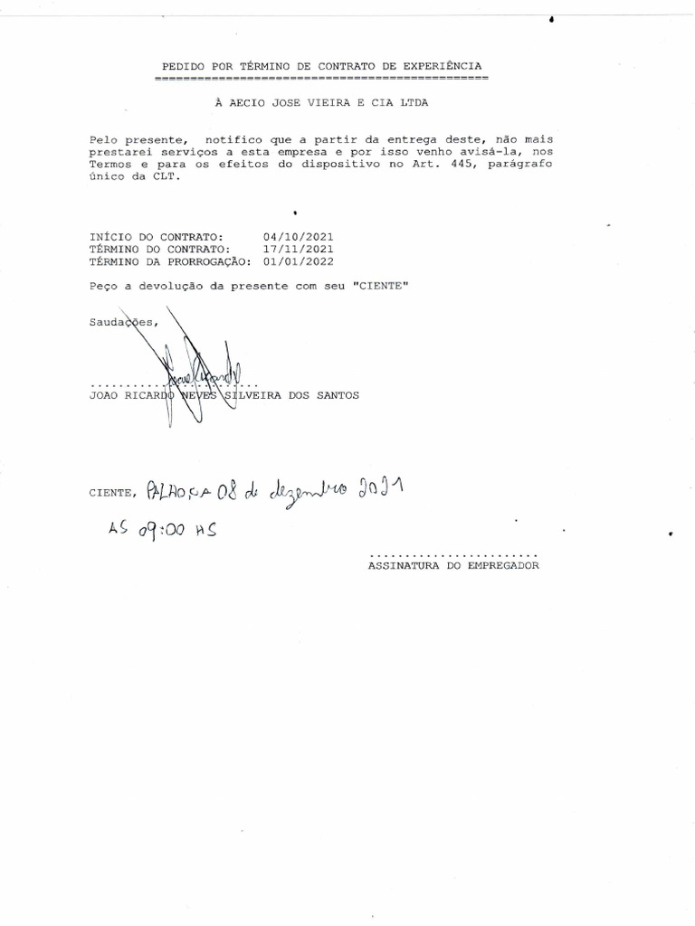 Pedido de Saida - João | PDF