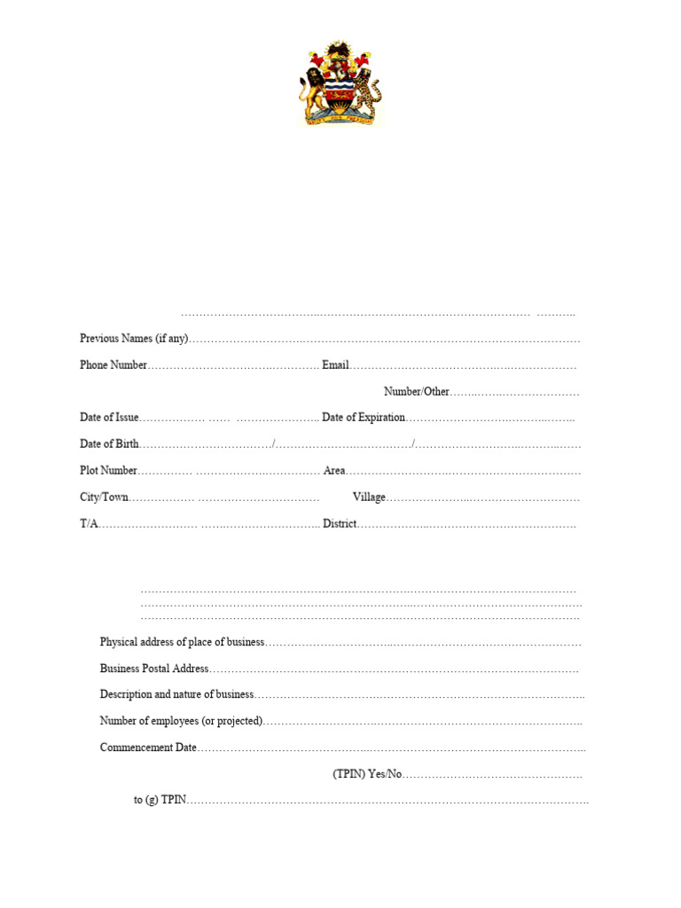 Application by A Sole Proprietor For Registration of Business-1 | PDF | Government And Personhood