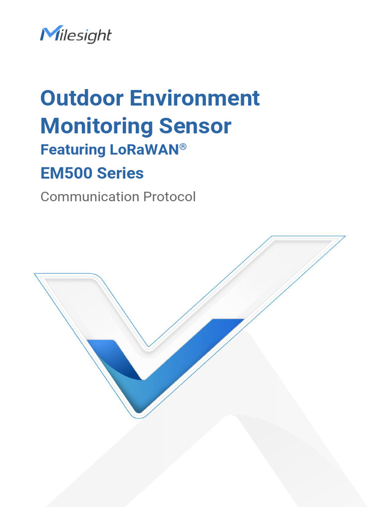EM500-SMTC Communication Protocol Guide | PDF | Atmospheric Pressure ...