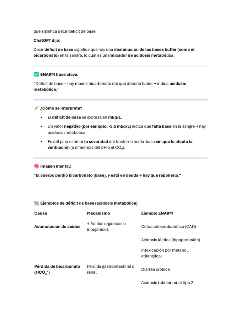 Que Significa Decir Deficit de Base | PDF