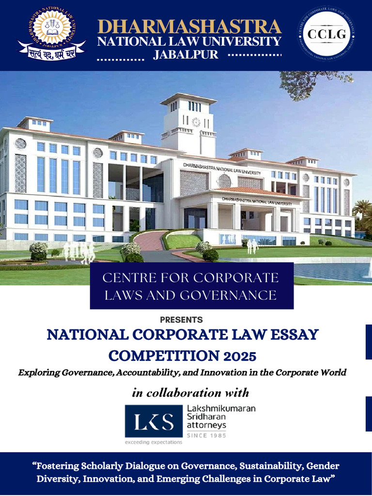 National Corporate Law Essay Competition 2025 | PDF | Governance ...