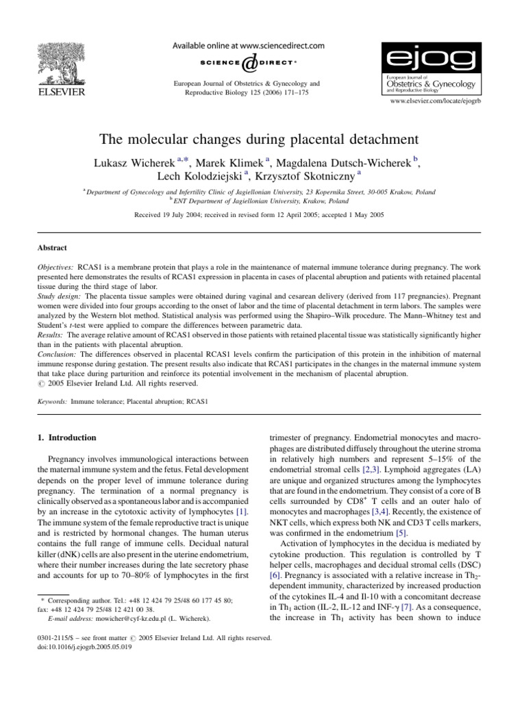 Alteracoes Moleculares Da Placenta No DPPNI | PDF | Childbirth | Pregnancy