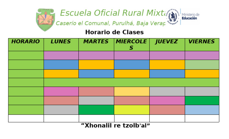 Calendario Escuela | PDF