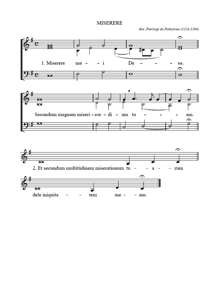 Miserere | PDF