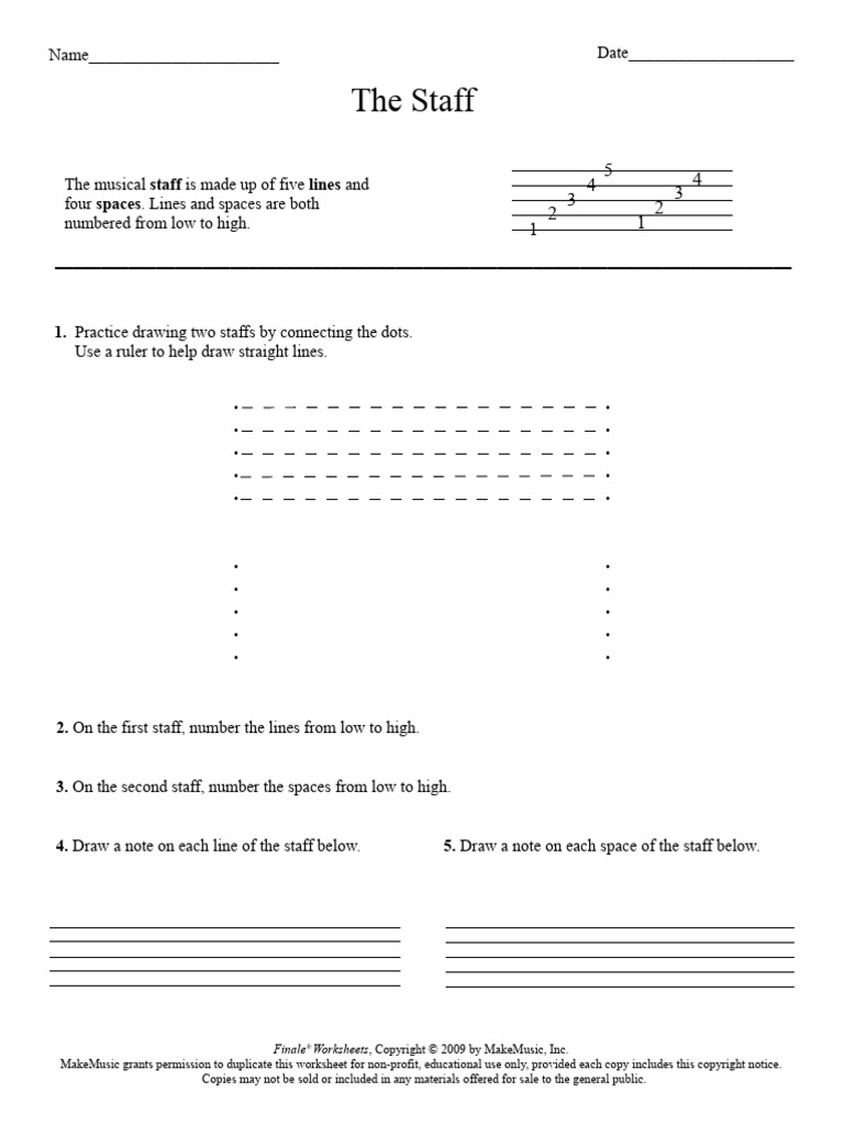 Staff and Clefs | PDF | Clef | Copyright