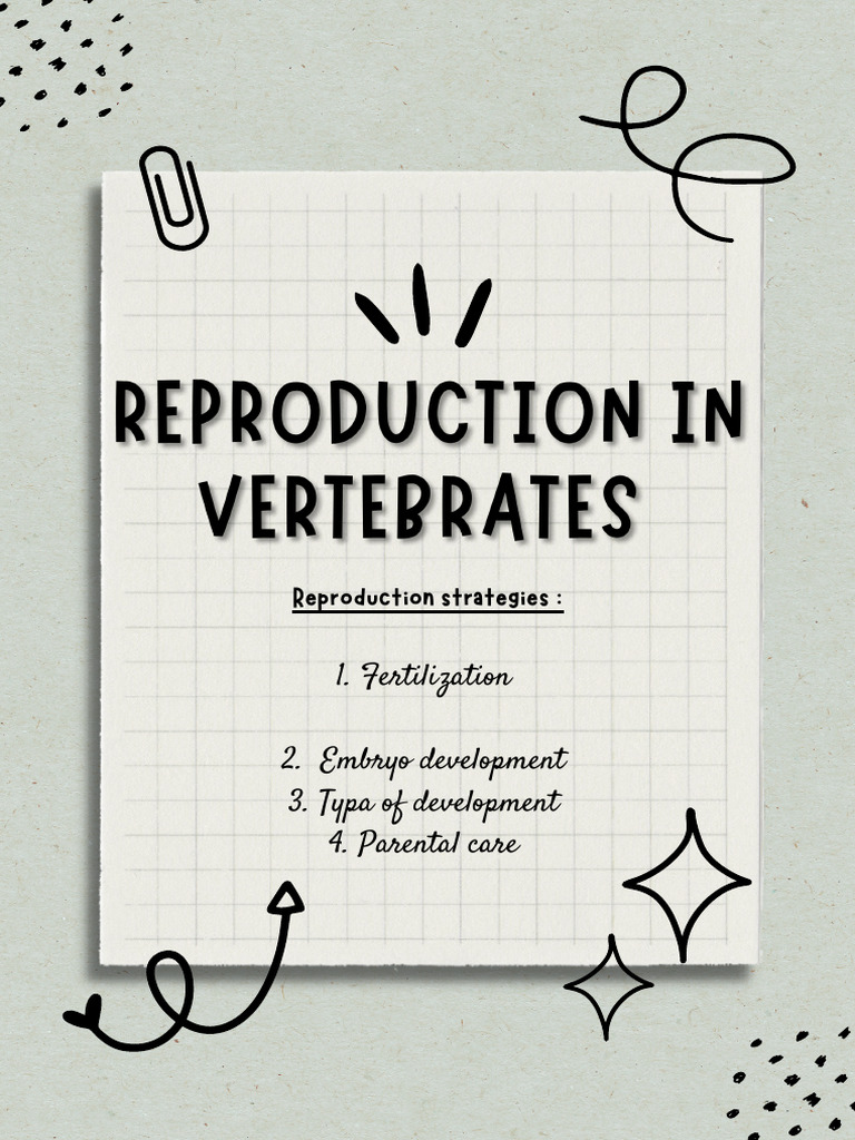 Reproduction in Vertebrates Cover | PDF