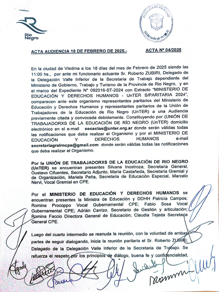 Acta Paritaria 1802 | PDF