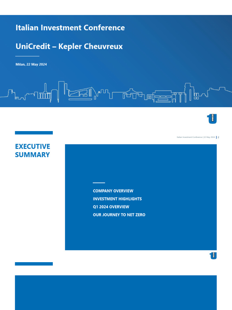 Italian Investment Conference 2024 - Unicredit - Kepler Cheuvreux - Buzzi | PDF | Investing ...