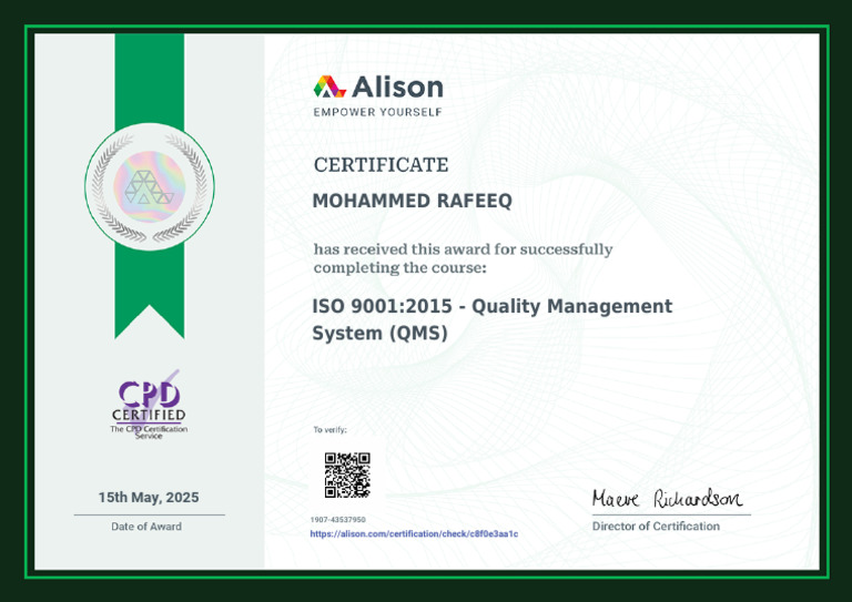 Iso 9001 - 2015 - QMS | PDF