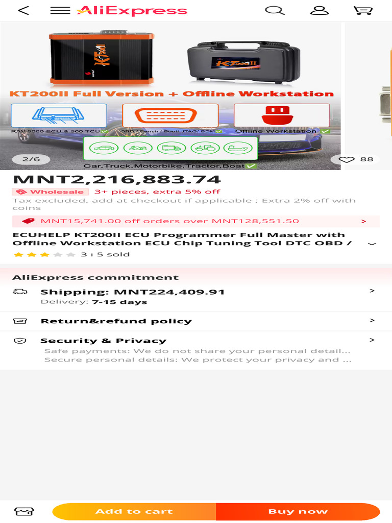 KT200II ECU Programmer Overview | PDF