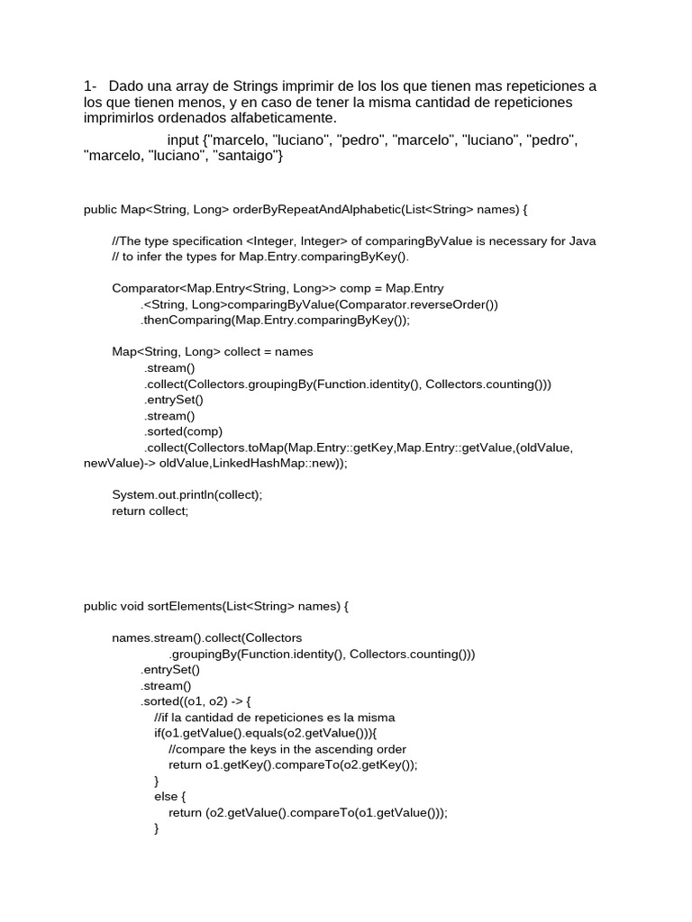 Streams Exercises Important Interviews | PDF