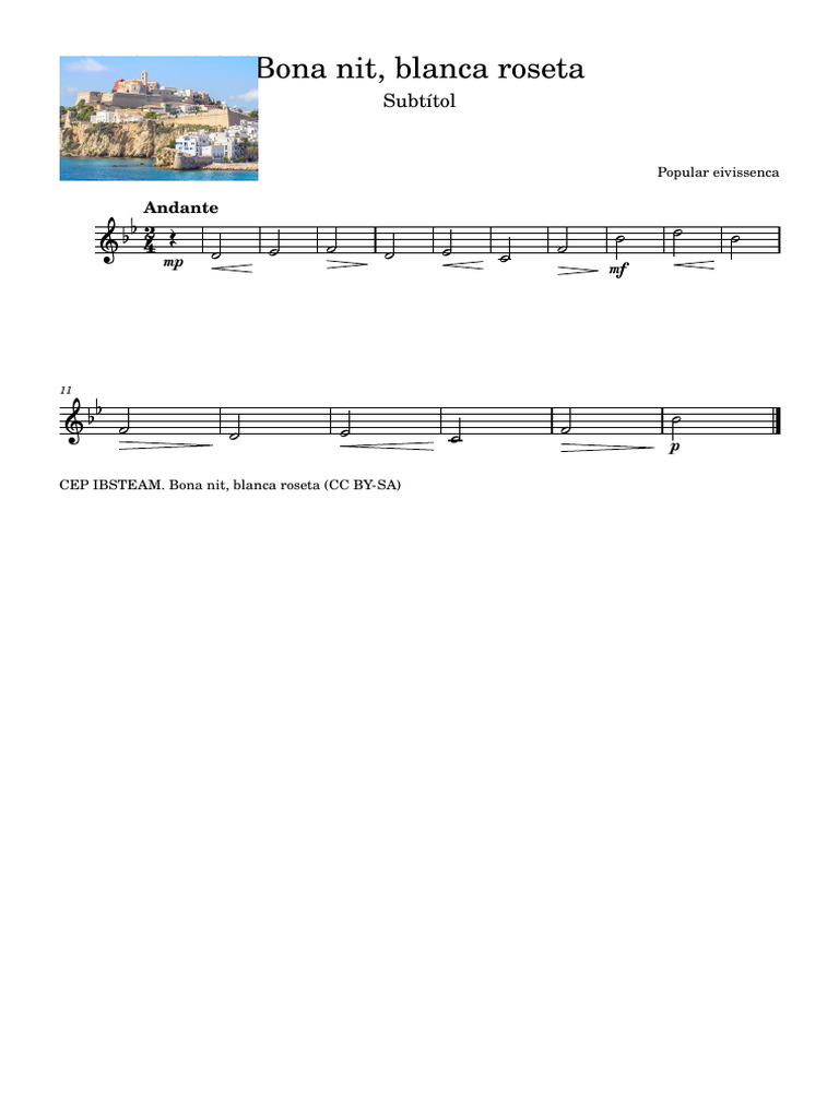Bona Nit, Blanca Roseta - 3veus-Xilòfon - Contralt - Orff | PDF