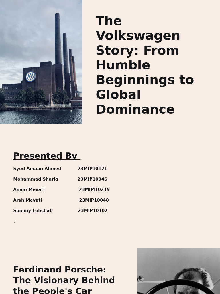Volkswagen's Journey: From Beetle to EVs | PDF | Volkswagen ...