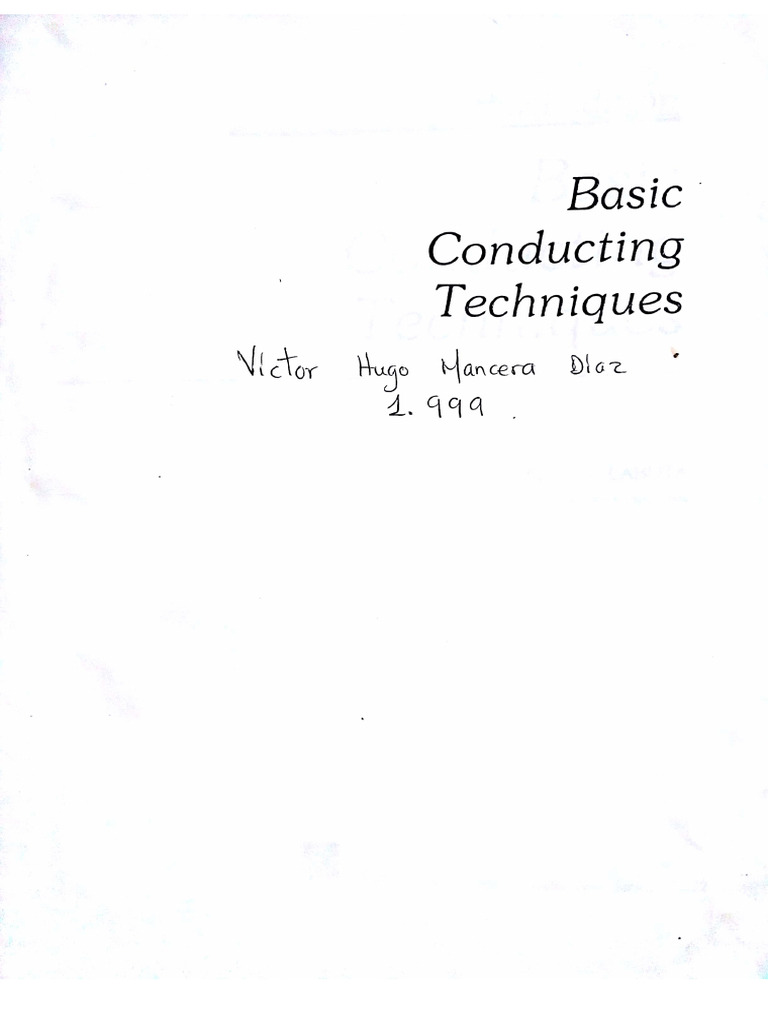 Labuta-Tecniques Basics Conducting | PDF
