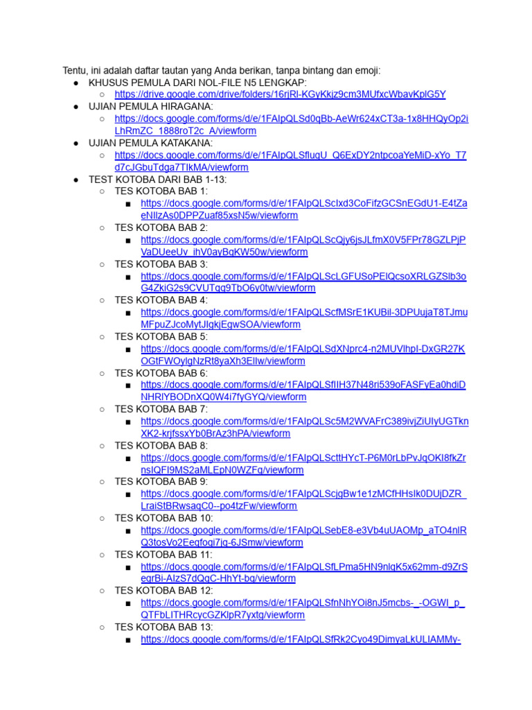 Link Test | PDF