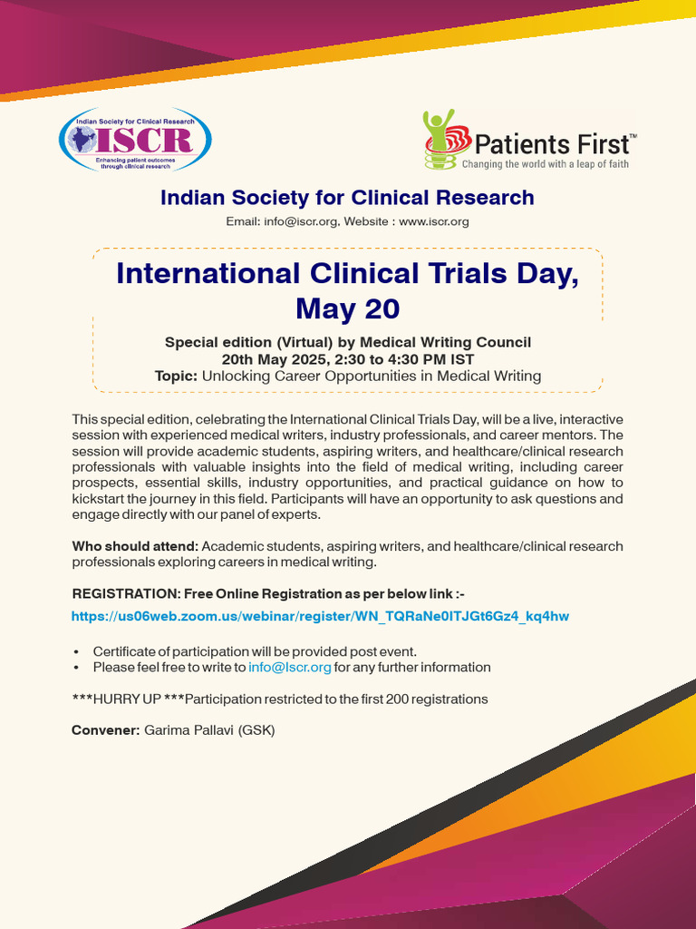 Agenda and Flyer - MW - ICTD Event - May2025 | PDF | Health Sciences ...