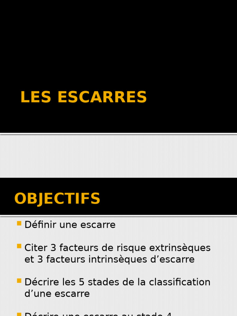 Classification des escarres en 5 stades | PDF | Spécialités médicales ...