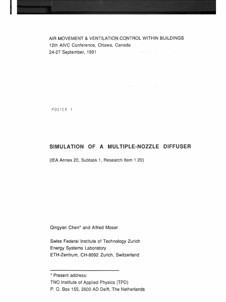 Simulation of A Multiple Nozzle Diffusetes | PDF