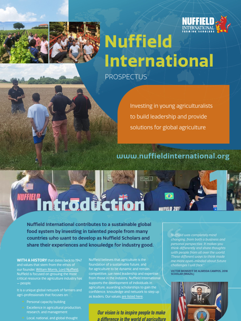 Nuffield International Prospectus | PDF | Agriculture | Leadership