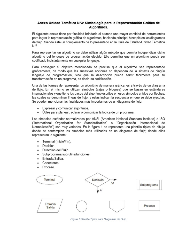 Simbología para Diagramas de Flujo | PDF | Algoritmos | Programación de ...