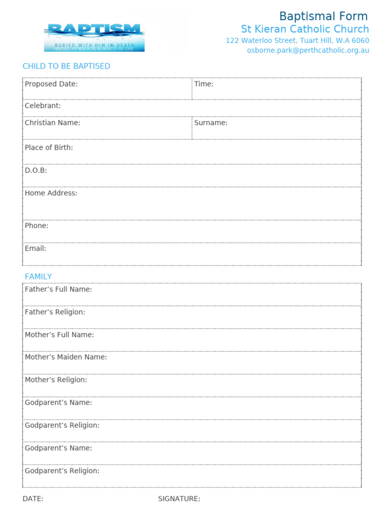 BAPTISMAL-FORM | PDF