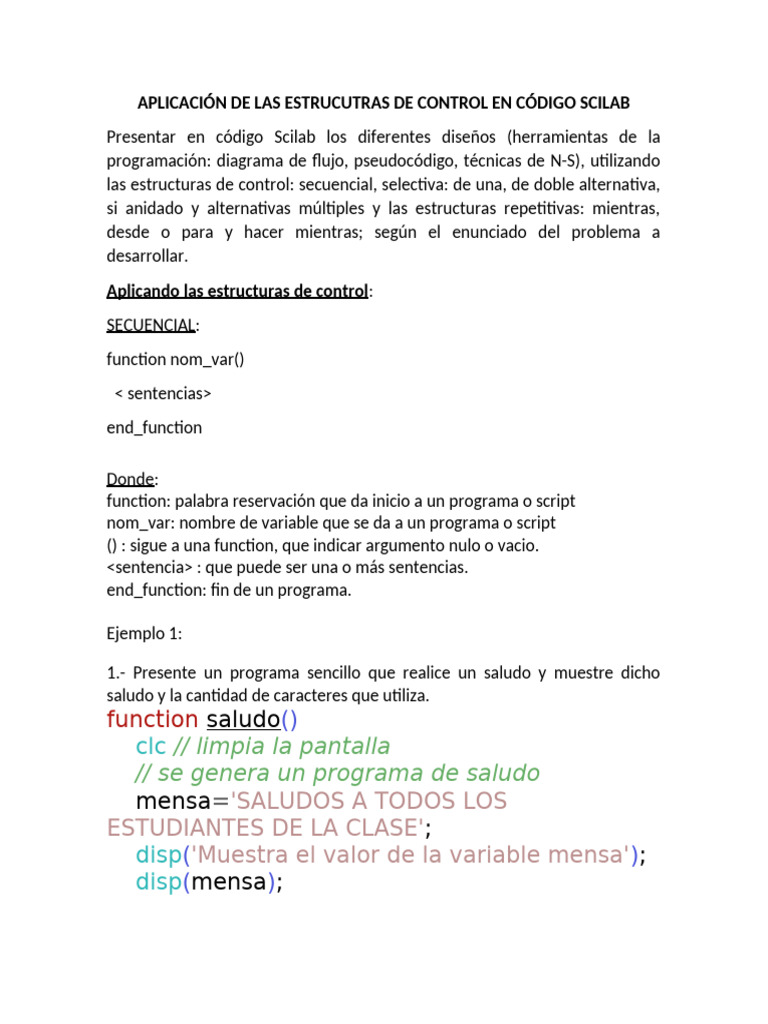 Semanas 10, 11 y 12-ESTRUCTURAS SECUENCIALES Y SELECT | PDF | Variable ...