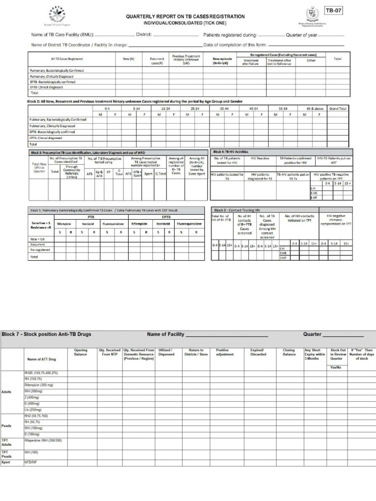 TB-07 Case Notification 2024 | PDF