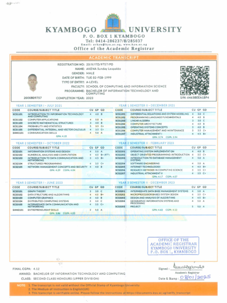 Akena Transcript | PDF