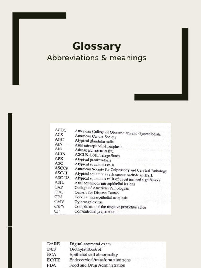 Laboratorio II Acronyms - Abbreviations Complete | PDF