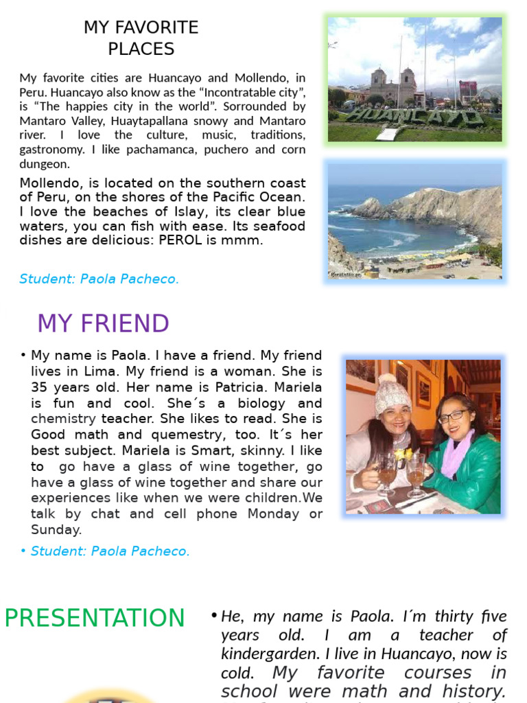Favorite Places and Personal Insights | PDF