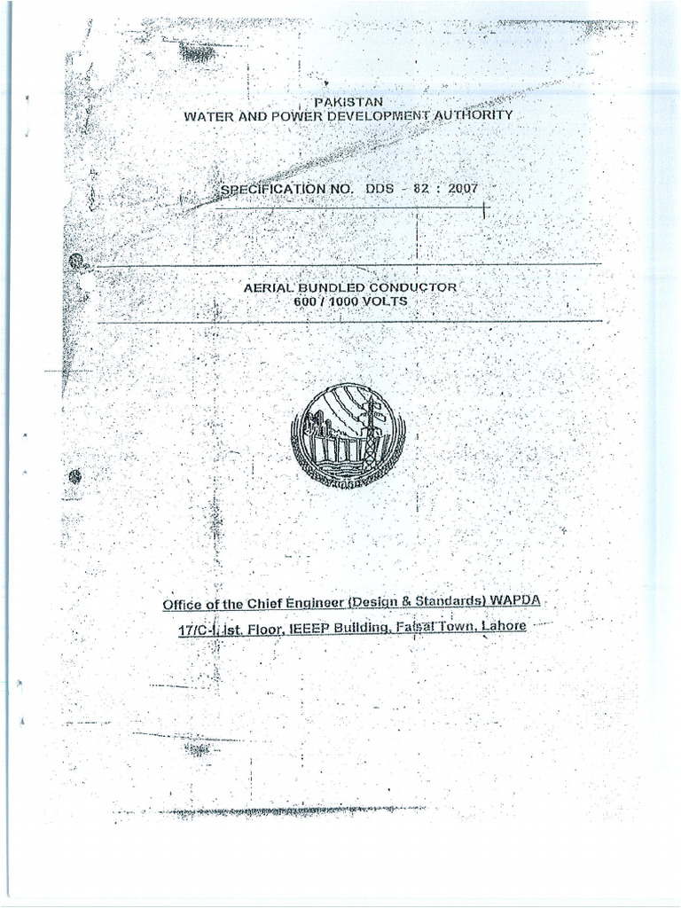 WAPDA Spec ABC | PDF