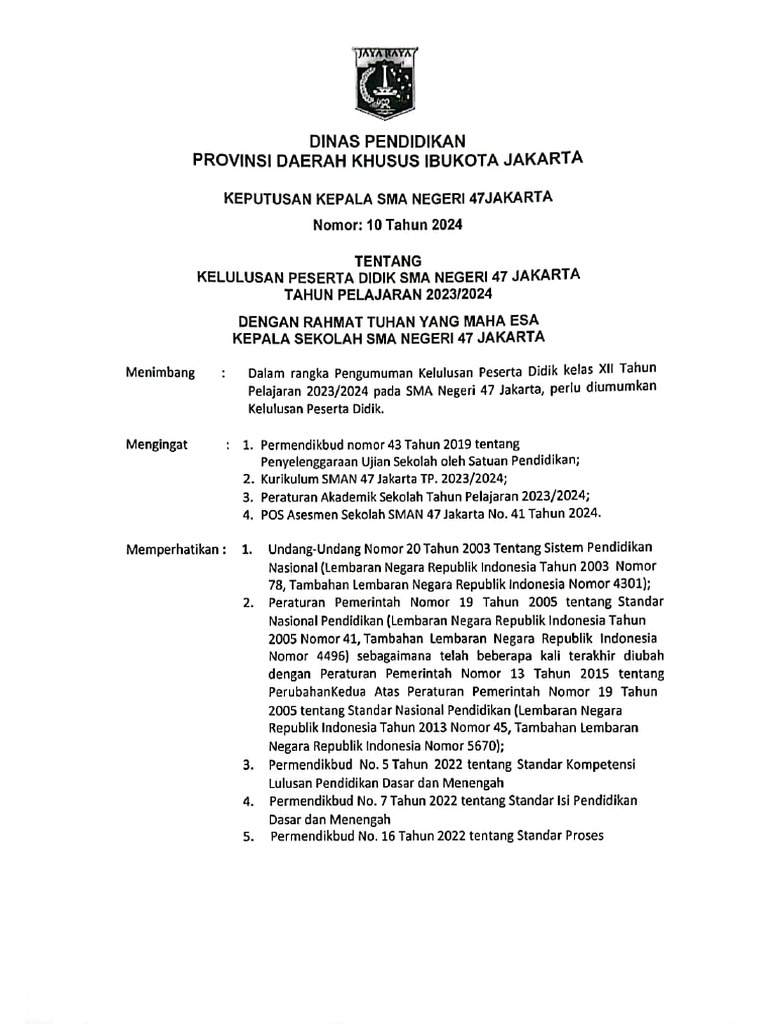 SK - Kelulusan (1) | PDF