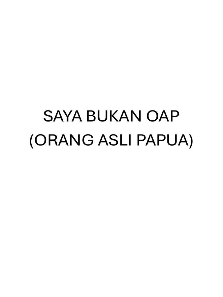 Bukan OAP | PDF