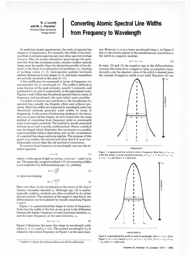 Wavelength-Energy (Frequency) Conversion | PDF
