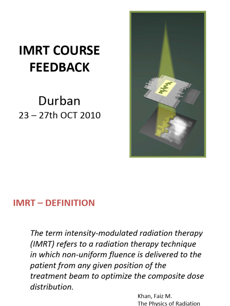 IMRT Course Overview and Implementation | PDF | Radiation Therapy ...