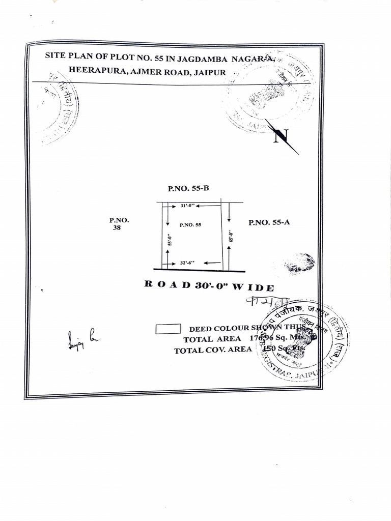 Site Plan for Plot 55, Jagdamba Nagar | PDF