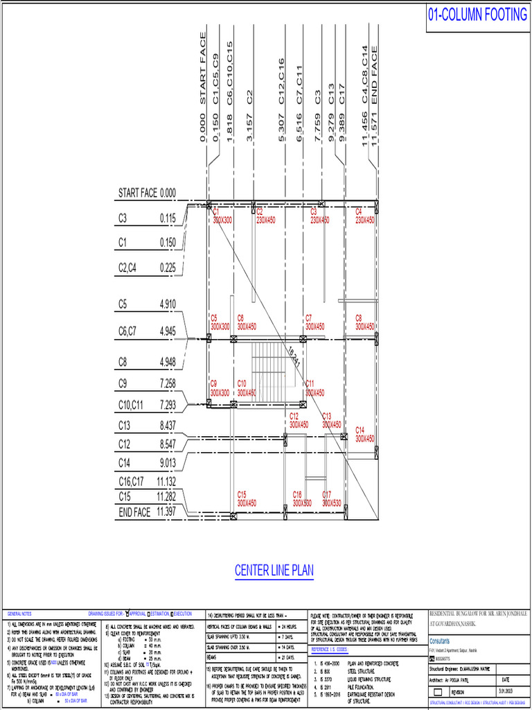 AsddrcRCC DESIGN FOR COLUMN AND FOOTING FOR MR | PDF
